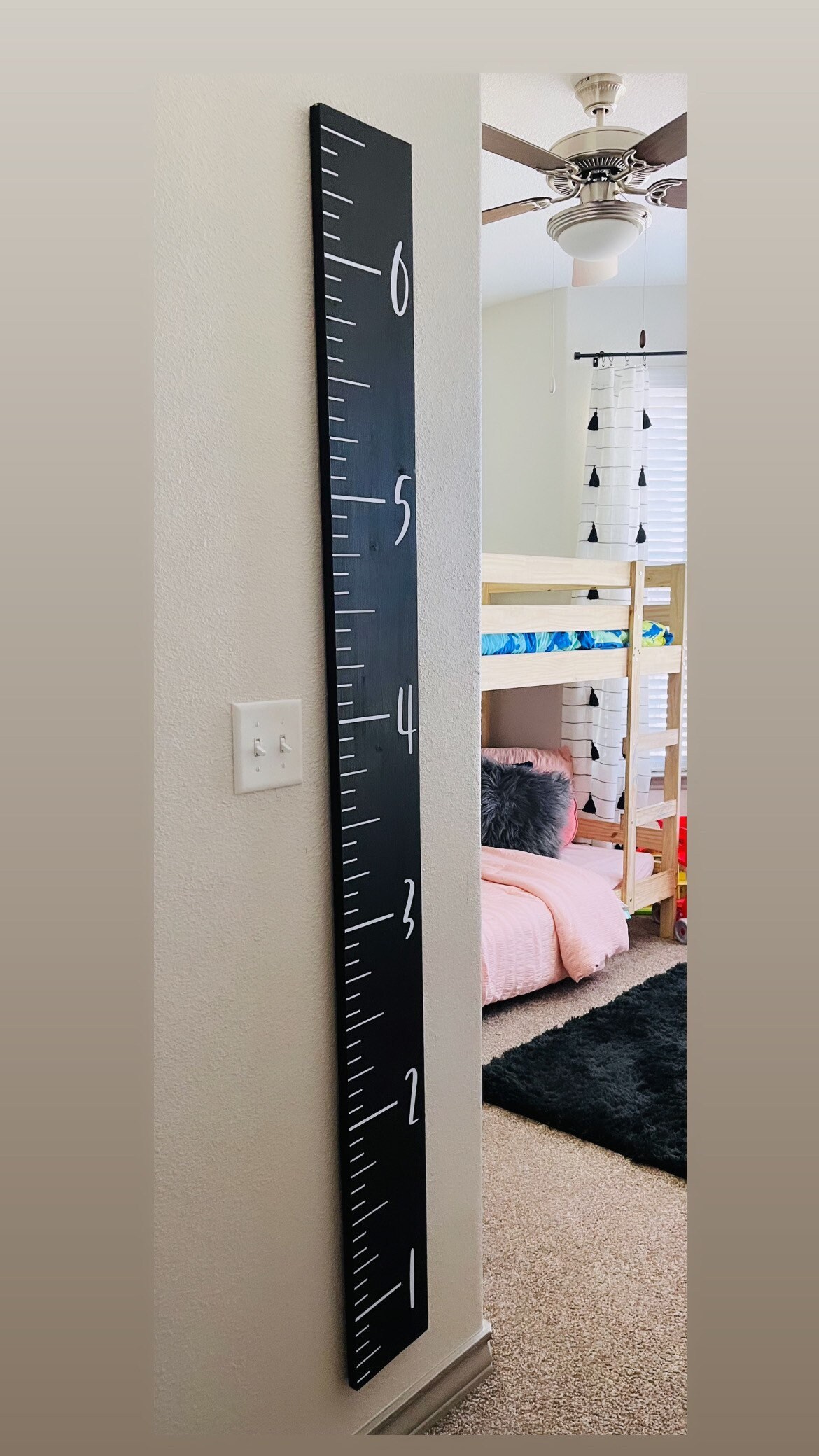 Giant Measuring Stick Growth Chart / Personalized Growth Chart / Wooden ...
