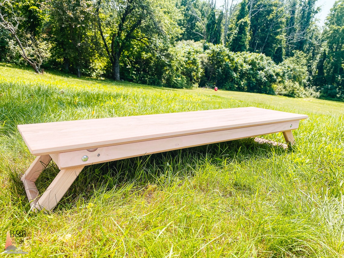 Low Portable Picnic Table With Foldable Legs 40x11 Foldable | Etsy Low Portable Picnic Table With Foldable Legs 40x11 Foldable | Etsy