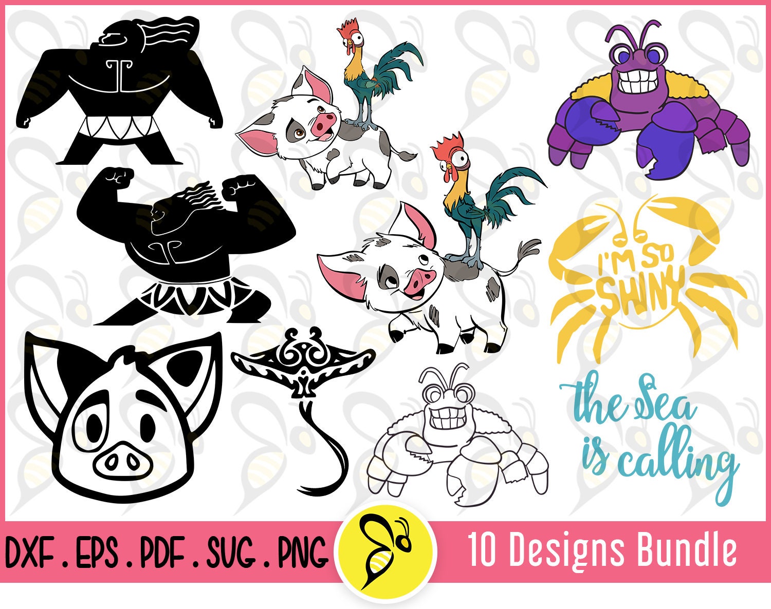 Moana SVG Vector Art Bundle Moana Vector Design Maui Wikia - Etsy