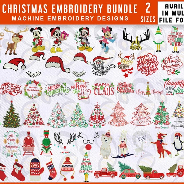 Christmas Embroidery Designs - Etsy