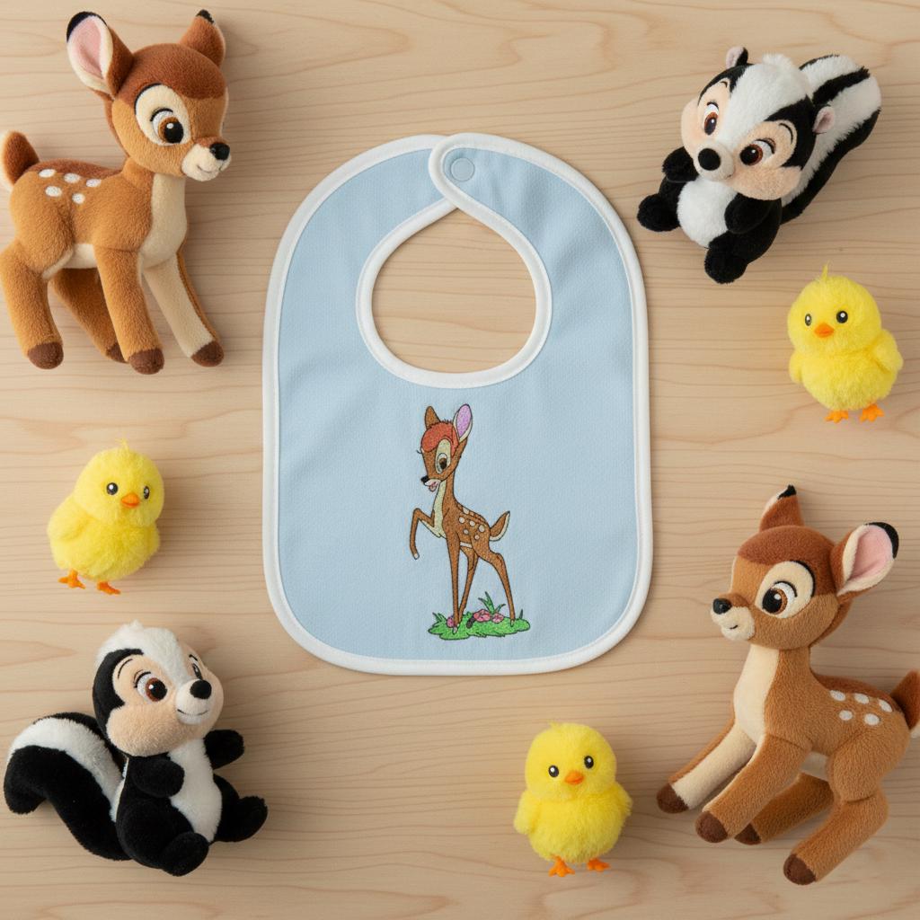 Playful Bambi Machine Embroidery Design, 4x4 and 5x7 Hoop, Bambi ...
