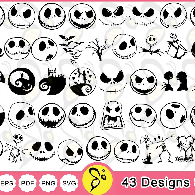 Jack Skellington Svg - Etsy