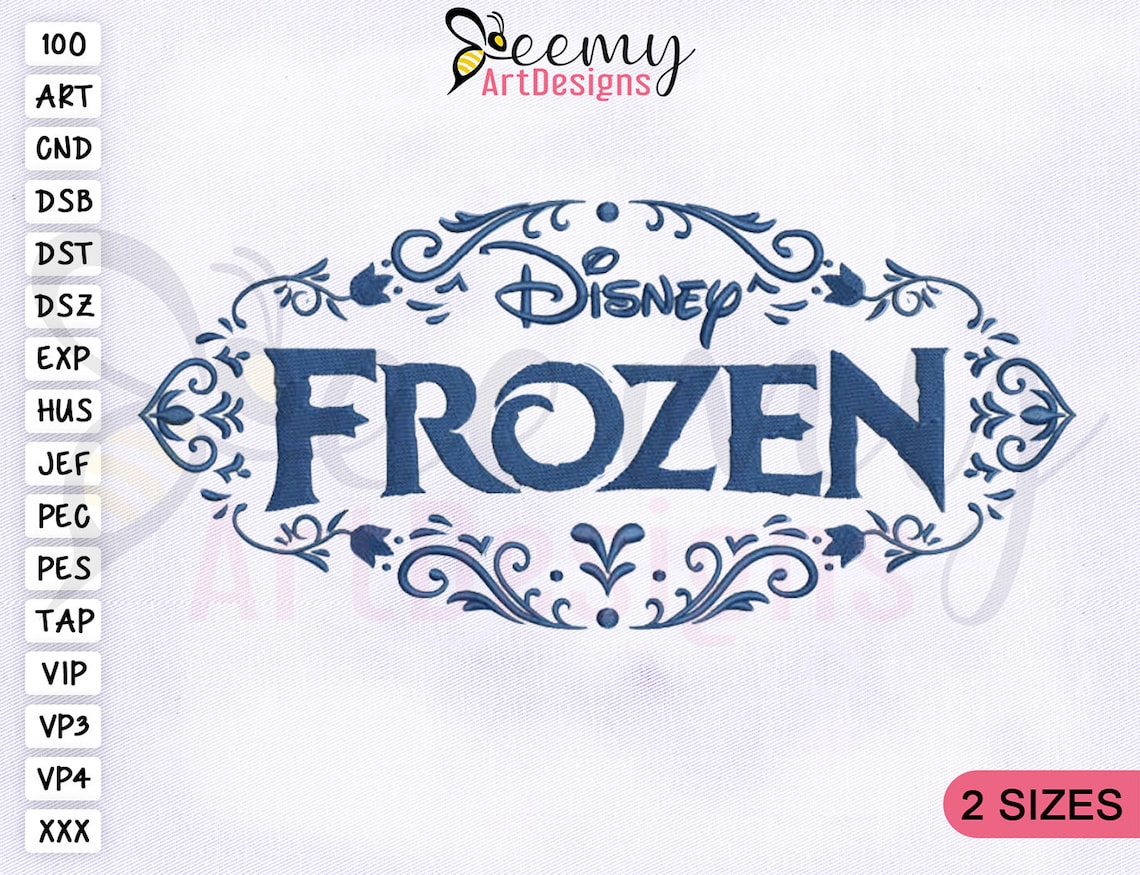 Frozen Embroidery Designs Bundle 2 Sizes EMB Designs Frozen - Etsy