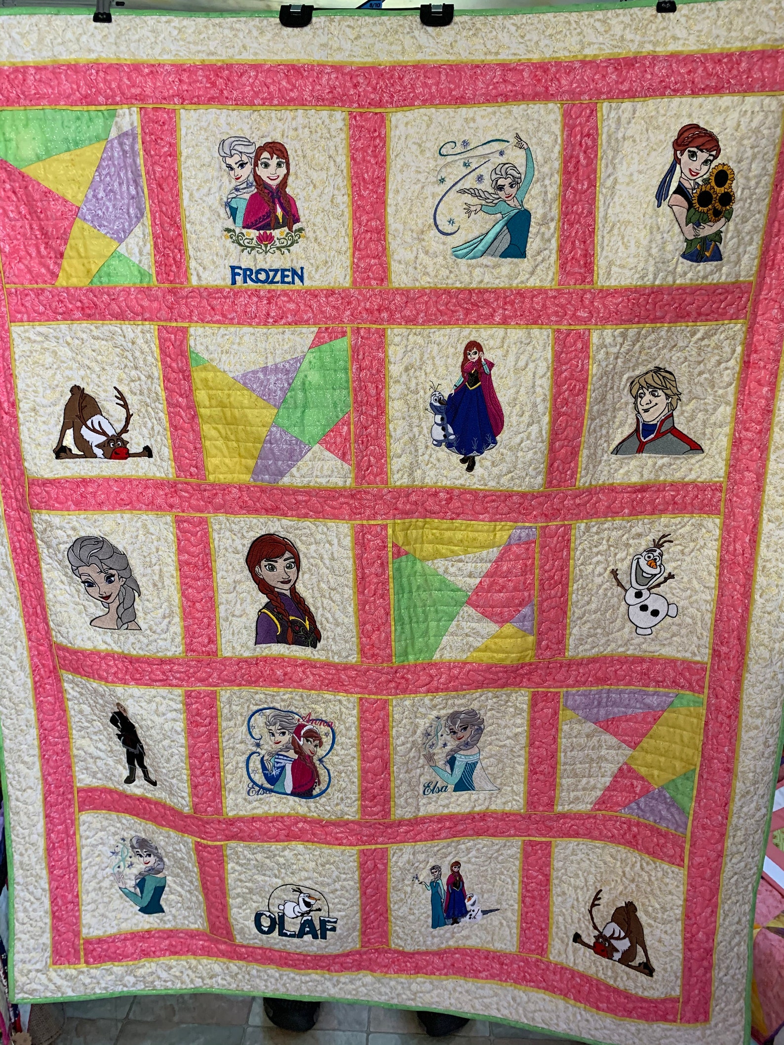 Princess Anna Elsa Olaf Frozen Embroidery Design 4x4 and 5x7 - Etsy