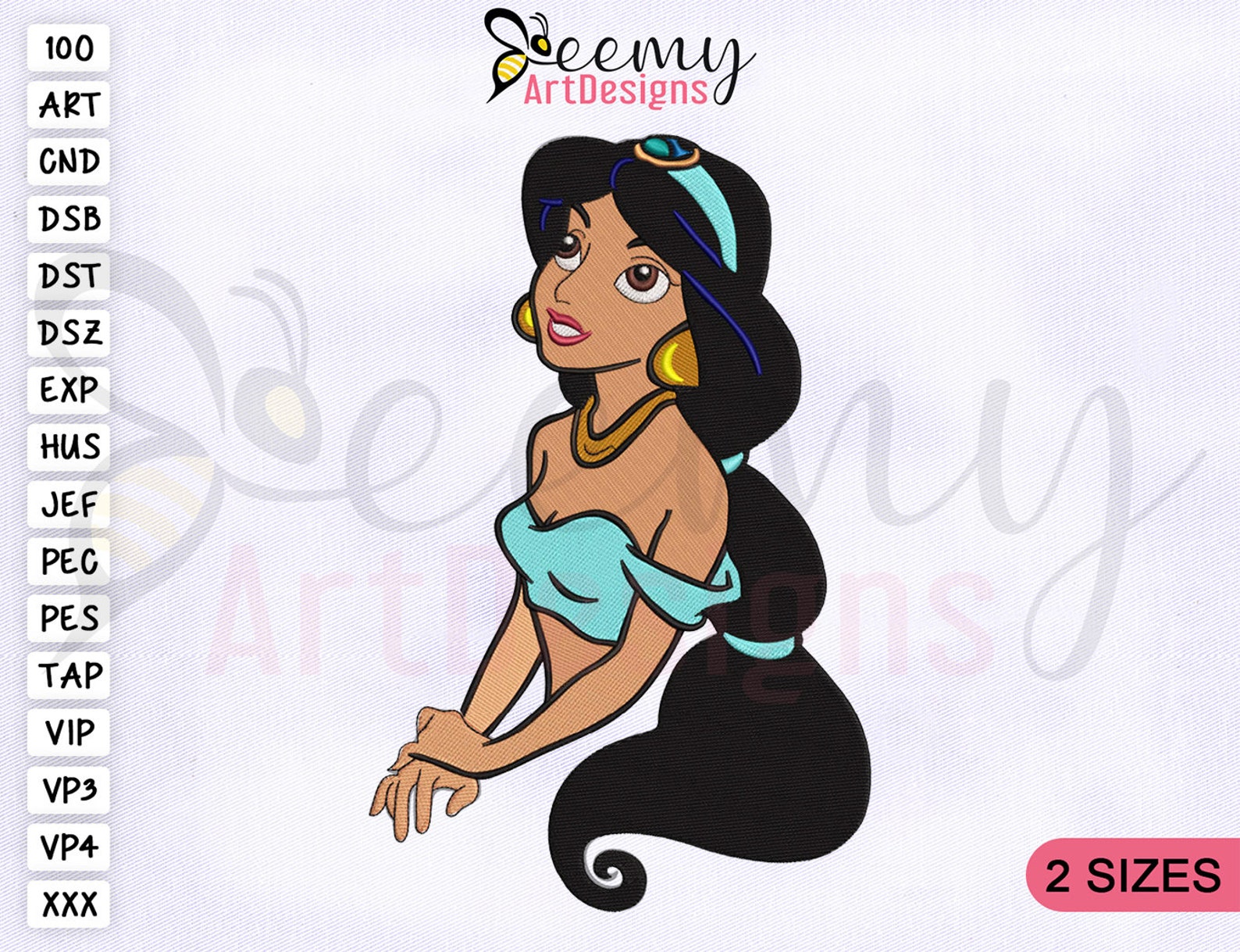 Aladdin Embroidery Designs Bundle, 2 Sizes EMB Designs, Aladdin Machine ...
