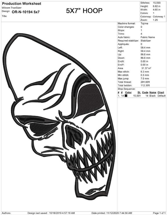 Disegno Del Volto Dello Scheletro
