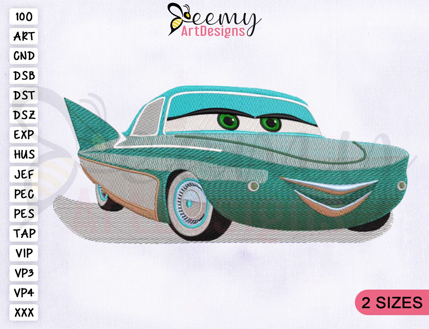 Cars Embroidery Designs Bundle, 2 Sizes EMB Designs, Cars Embroidery ...