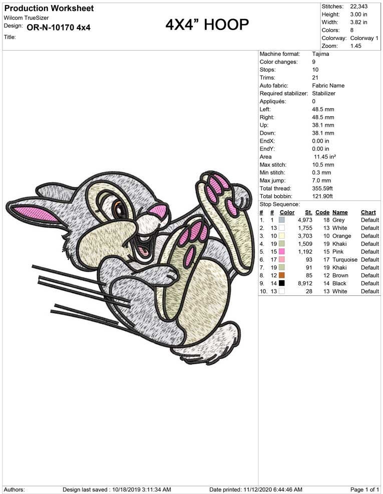 Sliding Thumper Machine Embroidery Design 4x4 and 5x7 Hoop - Etsy