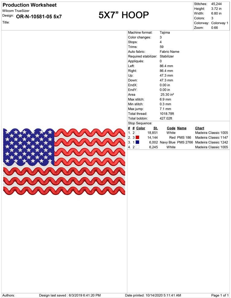 Chevron Stripe American Flag Machine Embroidery Design | 4x4 Hoop | 5x7 ...