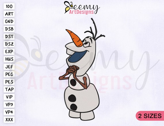 Frozen Cute Olaf Machine Embroidery Design Cute Olaf | Etsy