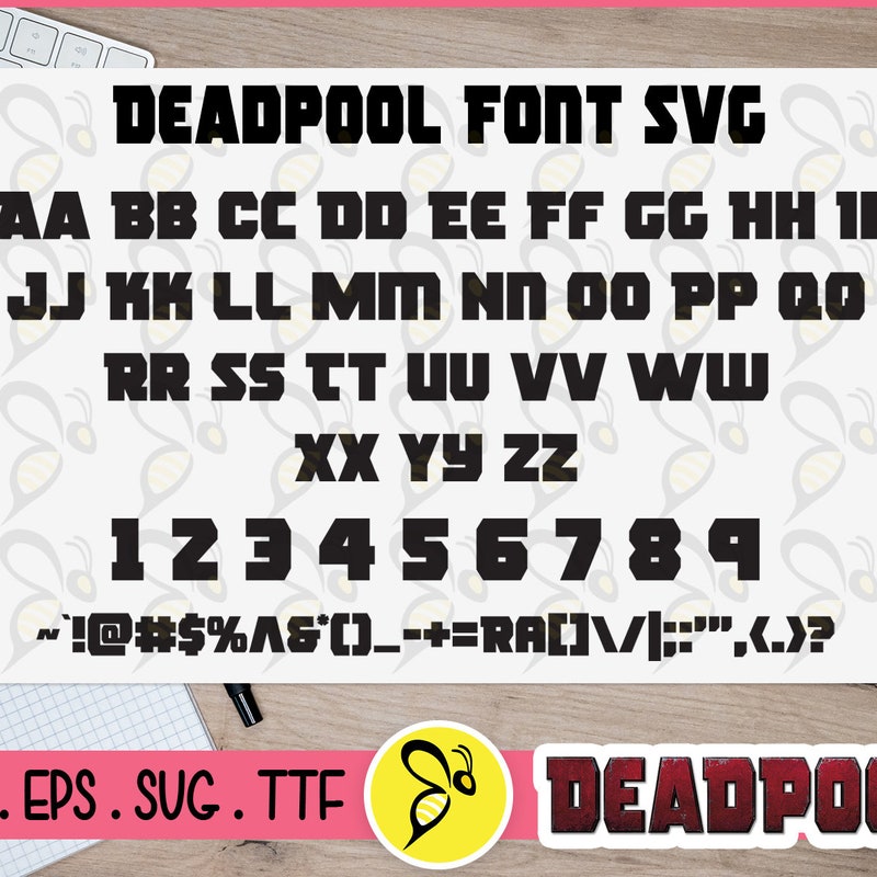 Deadpool and Wolverine Font - Etsy