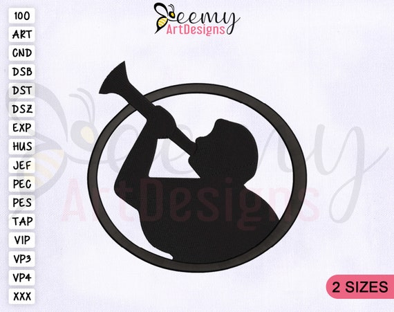 Mormon Angel Moroni Symbol Embroidery Design 4x4 and 5x7 - Etsy