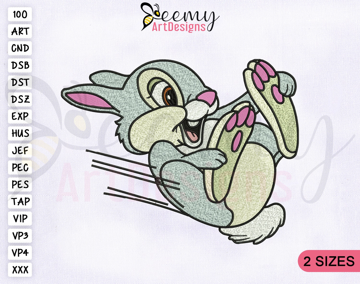 Sliding Thumper Machine Embroidery Design 4x4 and 5x7 Hoop - Etsy