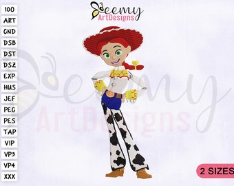 Jessie Toy Story Machine Embroidery Design, Jessie Embroidery Designs ...