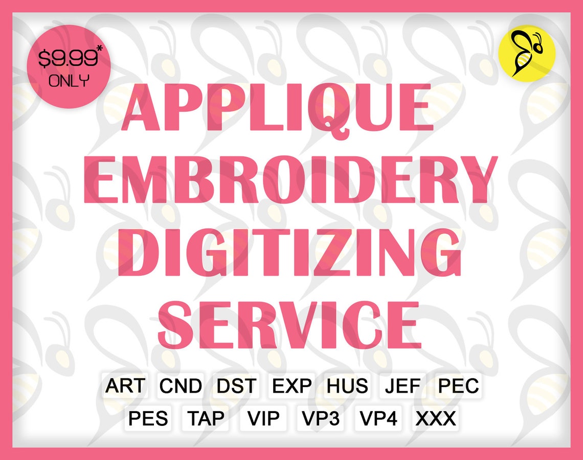 Appliqué Embroidery Digitizing Services Custom Applique - Etsy