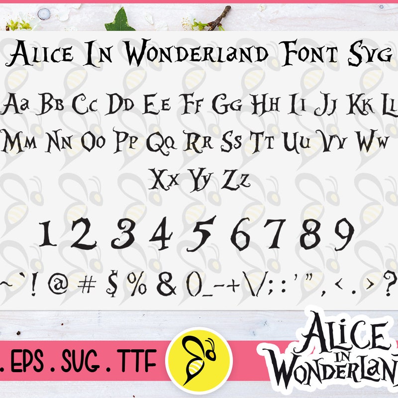 Wonderland Numbers - Etsy