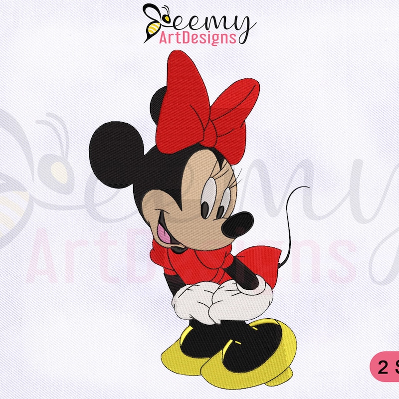 Minnie Mouse Embroidery Design - Etsy