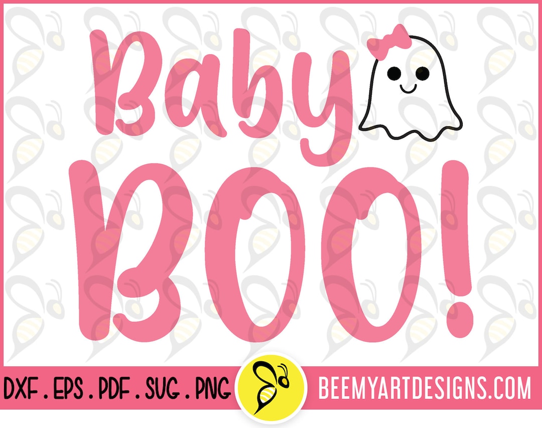 Baby Boo SVG Vector Art Design, Halloween Quote Vector File, SVG Cricut ...