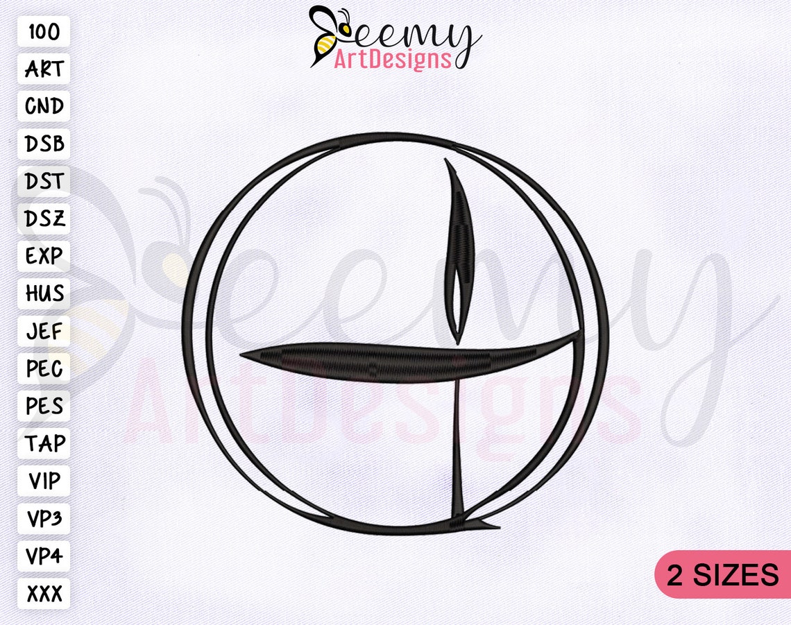 Unitarian Symbol Machine Embroidery Design | 4x4 & 5x7 Hoop EMB Designs ...