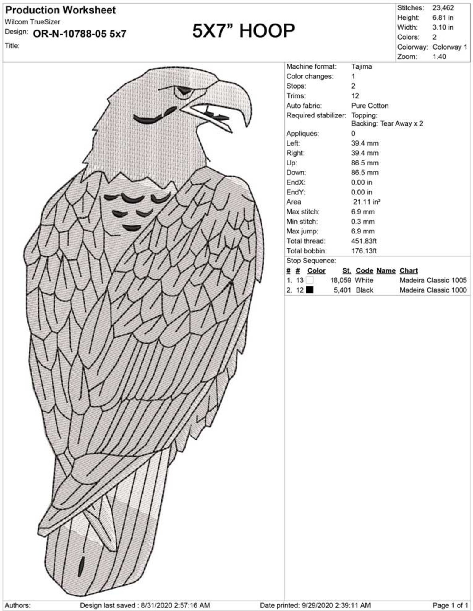 Peregrine Falcon Machine Embroidery Design 4x4 and 5x7 Hoop - Etsy