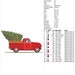 Vintage Christmas Truck Embroidery Design, 4x4 & 5x7 Hoop, Christmas ...