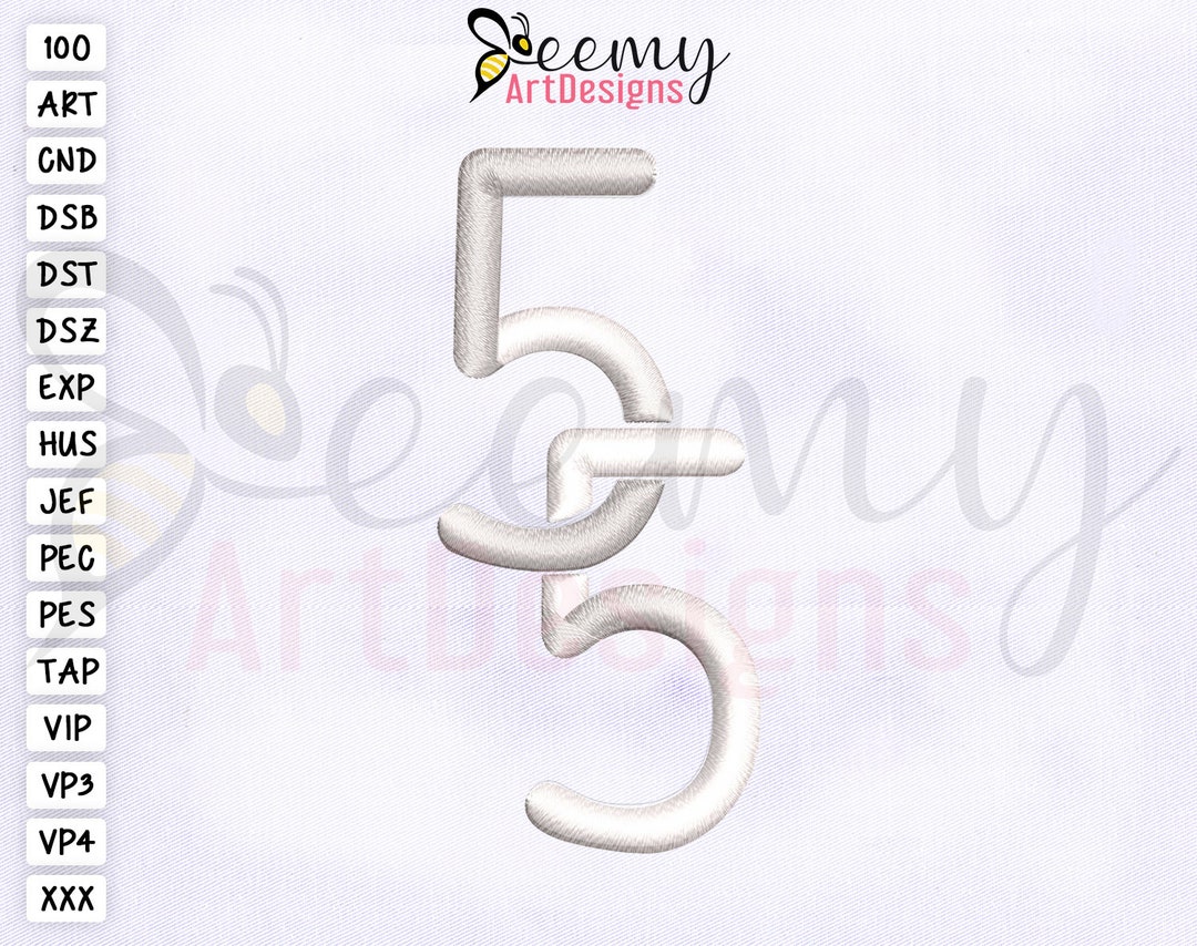 55 3D Puff Logo Embroidery Design, 2.25 Inch Tall, Puff Embroidery ...