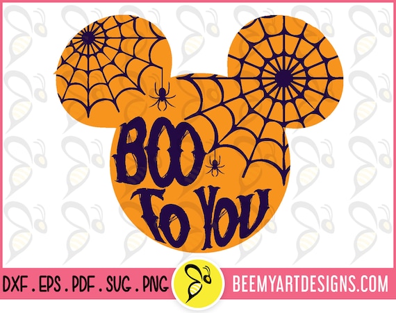 Mickey Boo to You Vector Art Design Halloween Quote Vector - Etsy