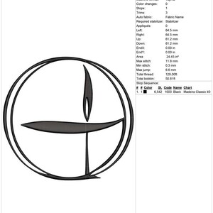 Unitarian Symbol Machine Embroidery Design | 4x4 & 5x7 Hoop EMB Designs ...