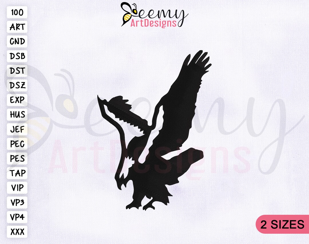 Landing Eagle Symbol Machine Embroidery Design | 4x4 and 5x7 Hoop EMB ...
