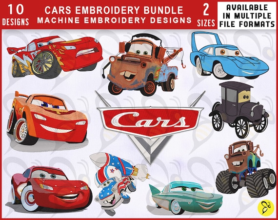 Cars Embroidery Designs Bundle 2 Sizes EMB Designs Cars - Etsy