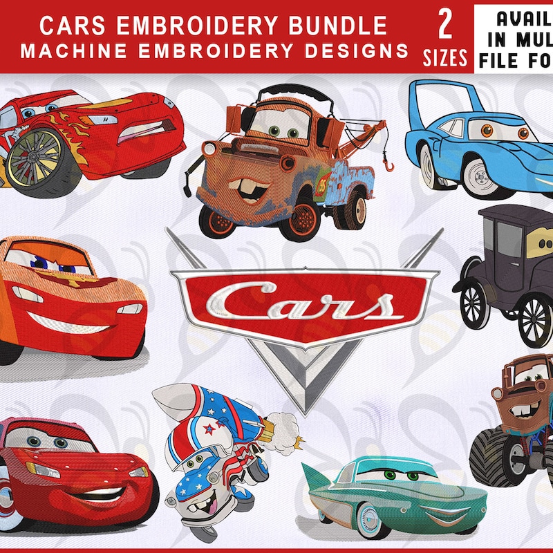 Cars Embroidery - Etsy