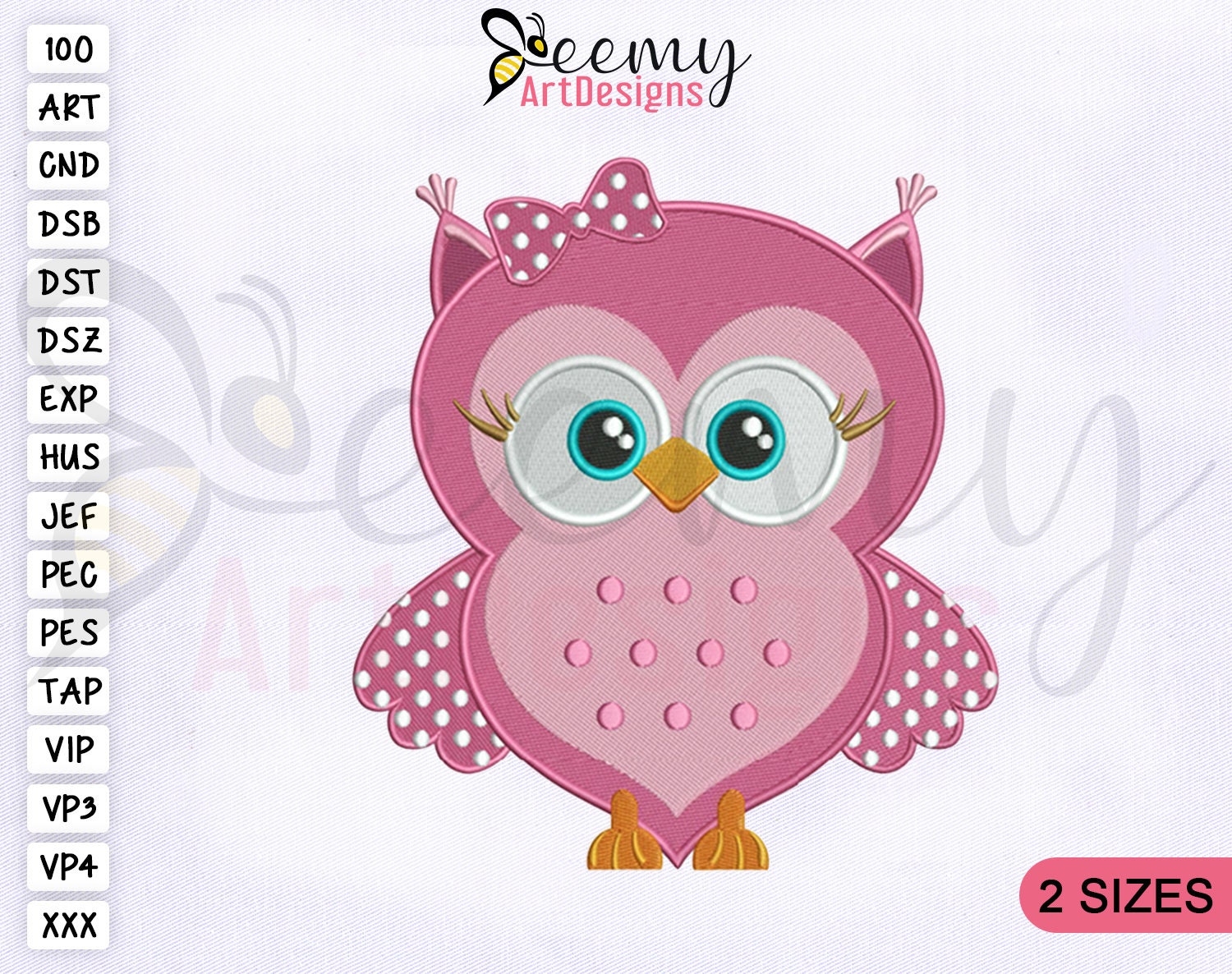 Sweet Baby Owl Machine Embroidery Design 4x4 and 5x7 Hoop - Etsy