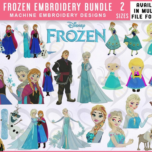 Frozen Embroidery - Etsy