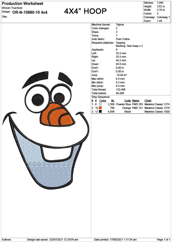 Frozen Olaf Head Shape Template