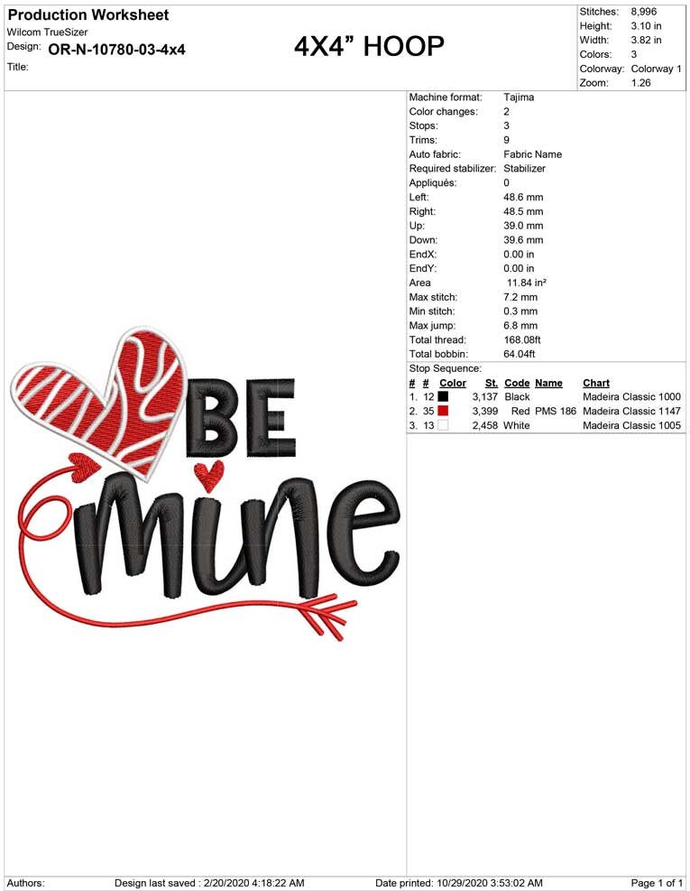 Valentines Day Be Mine Embroidery Design 4x4 and 5x7 Hoop - Etsy