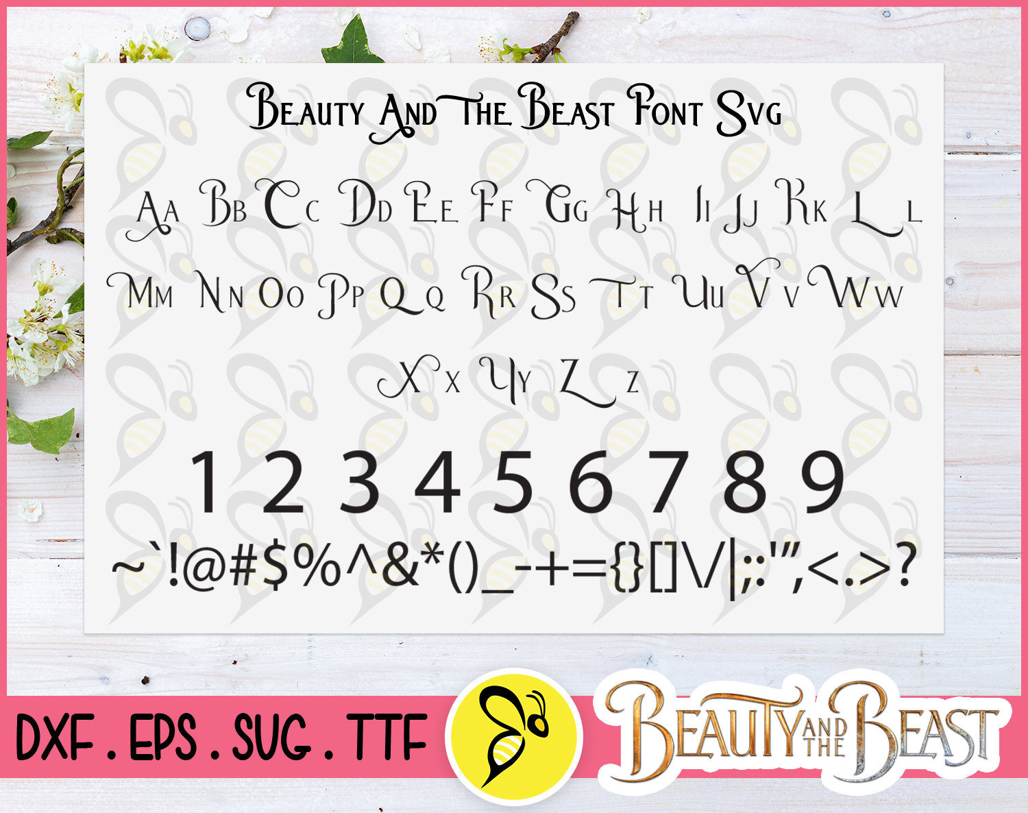 Beauty And The Beast Title Font
