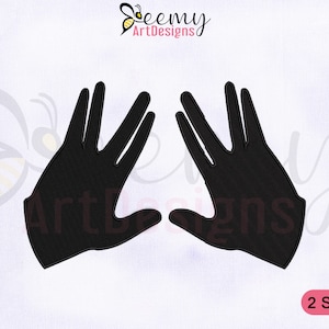 Kohen Hands Symbol Machine Embroidery Design | 4x4 and 5x7 Hoop ...