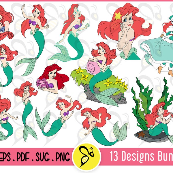 Ariel Svg - Etsy
