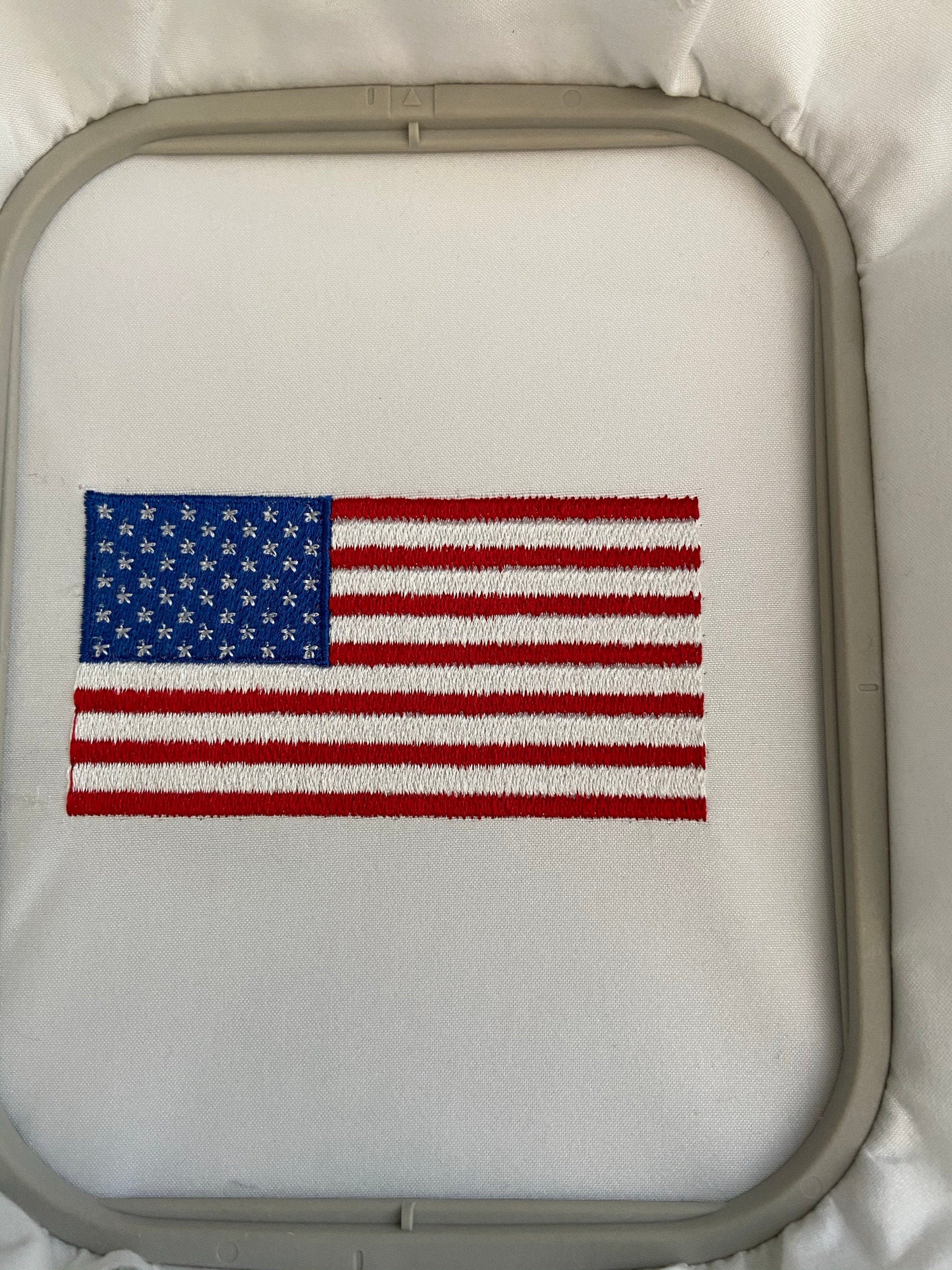 American Flag Machine Embroidery Design 2.5x2.5 4x4 5x7 - Etsy