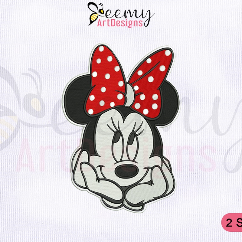 Minnie Head Bow Pes - Etsy