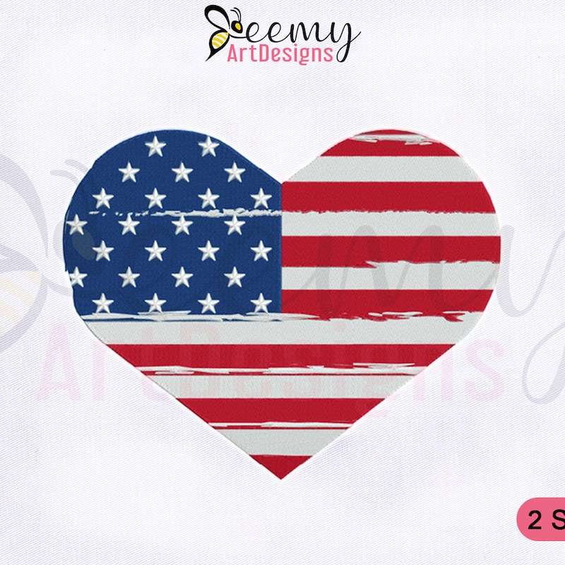 American Flag Heart - Etsy
