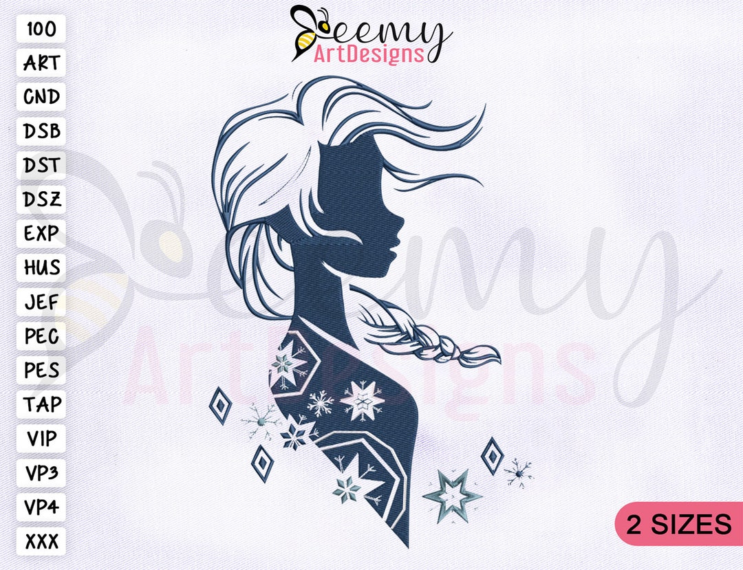 Creative Frozen Princess Elsa Embroidery Design, Princess Elsa Machine ...