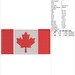 Canada Flag Machine Embroidery Design, 2.5x2.5, 4x4 and 5x7 Hoop, Flag ...