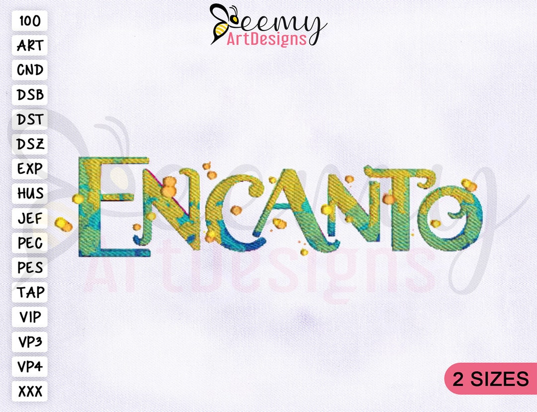 Encanto Logo Machine Embroidery Design, Encanto Machine Embroidery ...