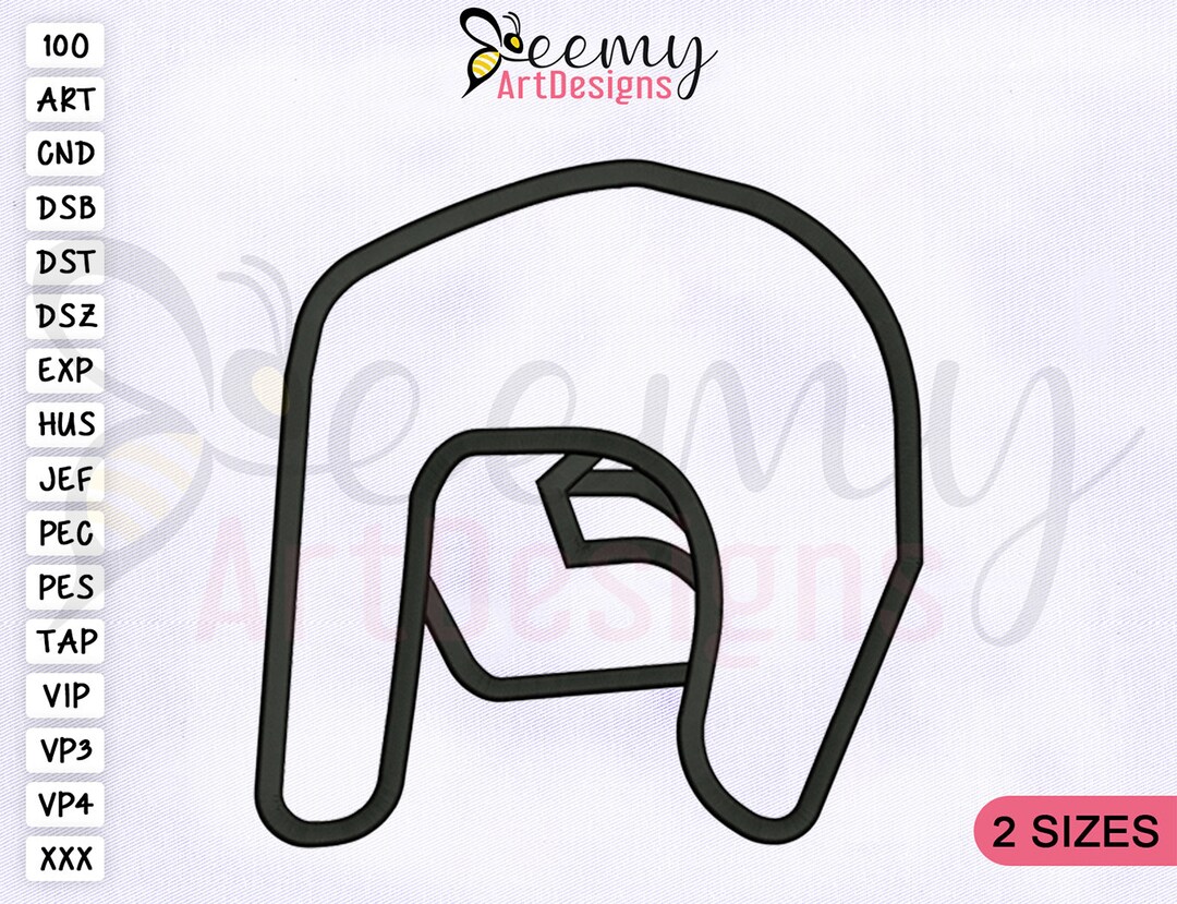 Sign Language Alphabet Q Embroidery Design | 4x4 and 5x7 Hoop EMB ...