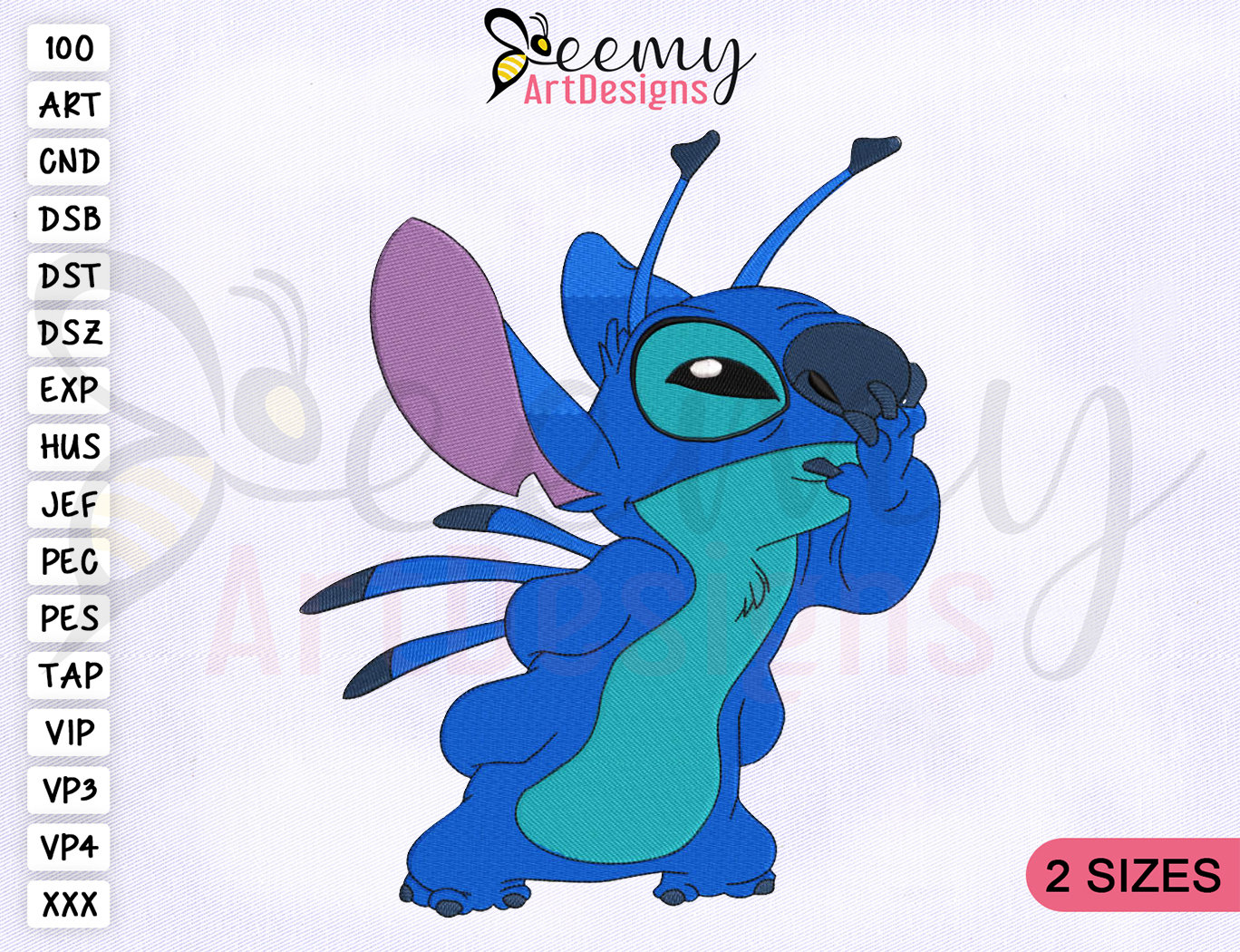 Lilo & Stitch Embroidery Designs Bundle 2 Sizes Embroidery | Etsy UK