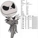 Halloween Jack Skellington Embroidery Design, 4x4 and 5x7 Hoop ...