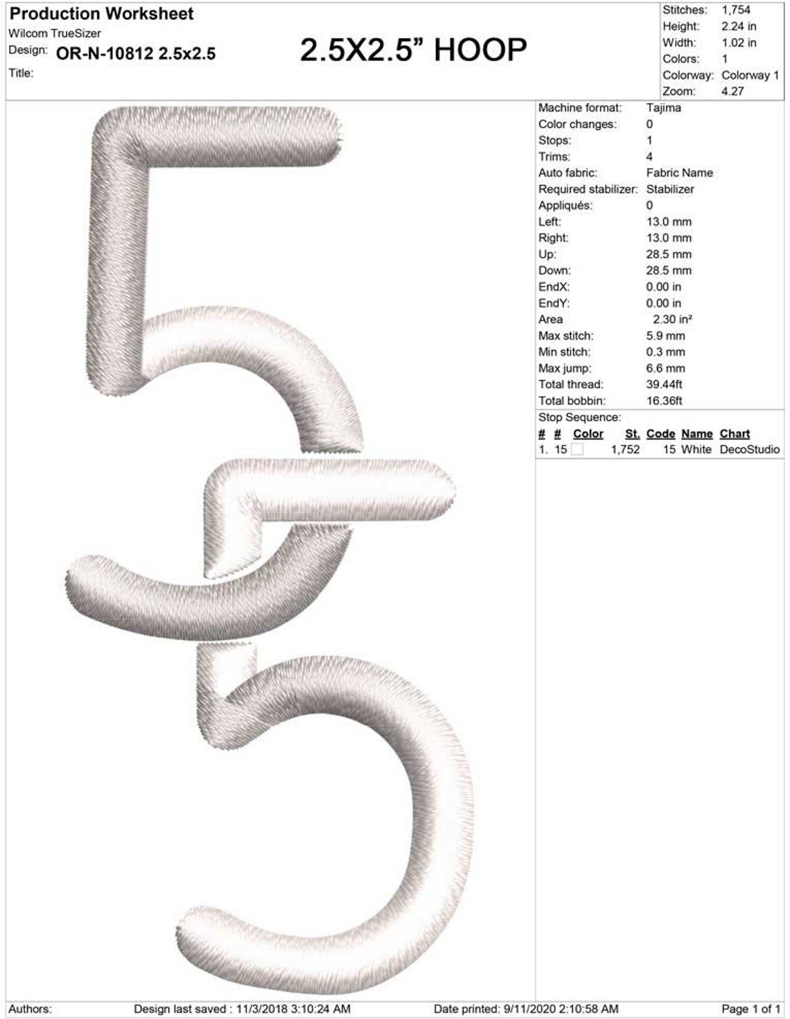 55 3D Puff Logo Embroidery Design 2.25 Inch Tall Puff | Etsy