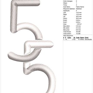 55 3D Puff Logo Embroidery Design, 2.25 Inch Tall, Puff Embroidery ...