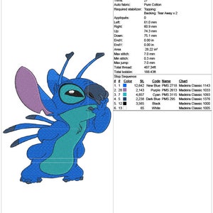 Stitch Machine Embroidery Design, Stitch Embroidery Designs, Lilo and ...